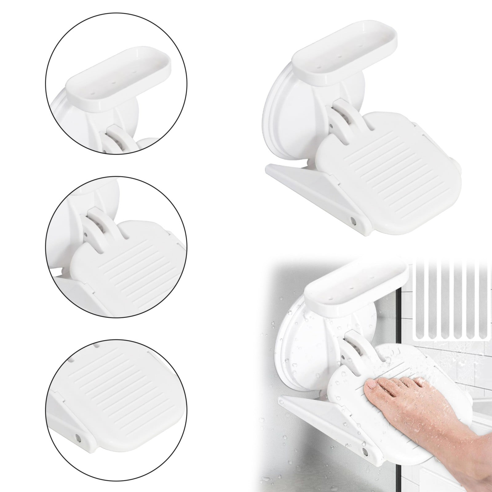 Bathroom Products,Shower Foot Rest With Reusable Suction Cup For ...
