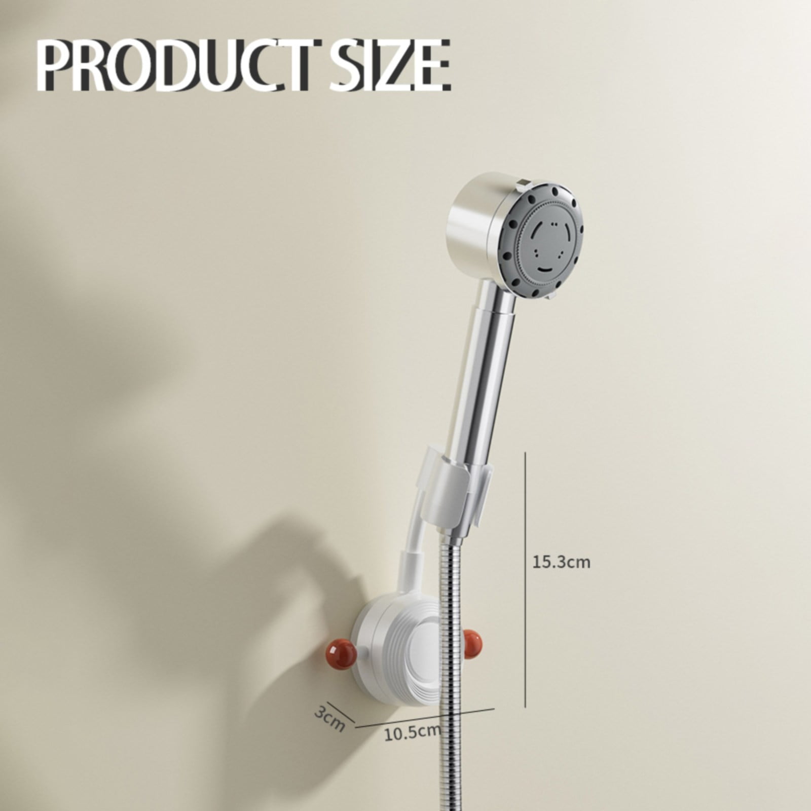 Bathroom Products Shower Nozzle Shower Bracket,Non Perforated White ...