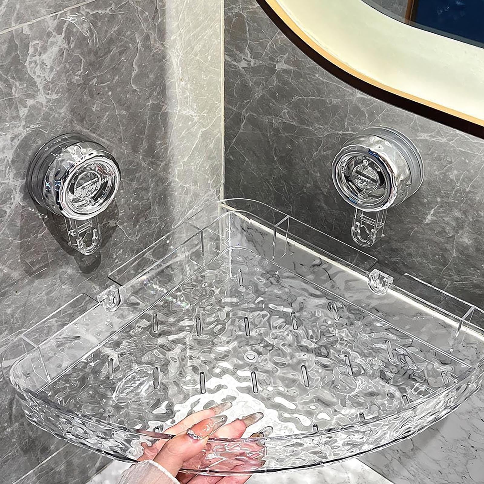Bathroom Products2 No Drill Clear Wall Light Style Glacier Pattern ...