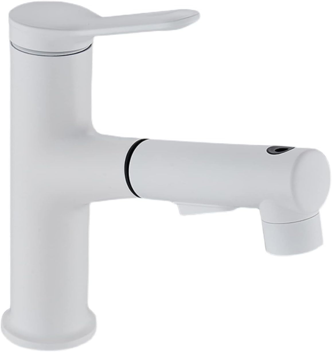 Bathroom Pull Out Faucet Hot and Cold Mixer Tap Single Handle 3 Modes ...