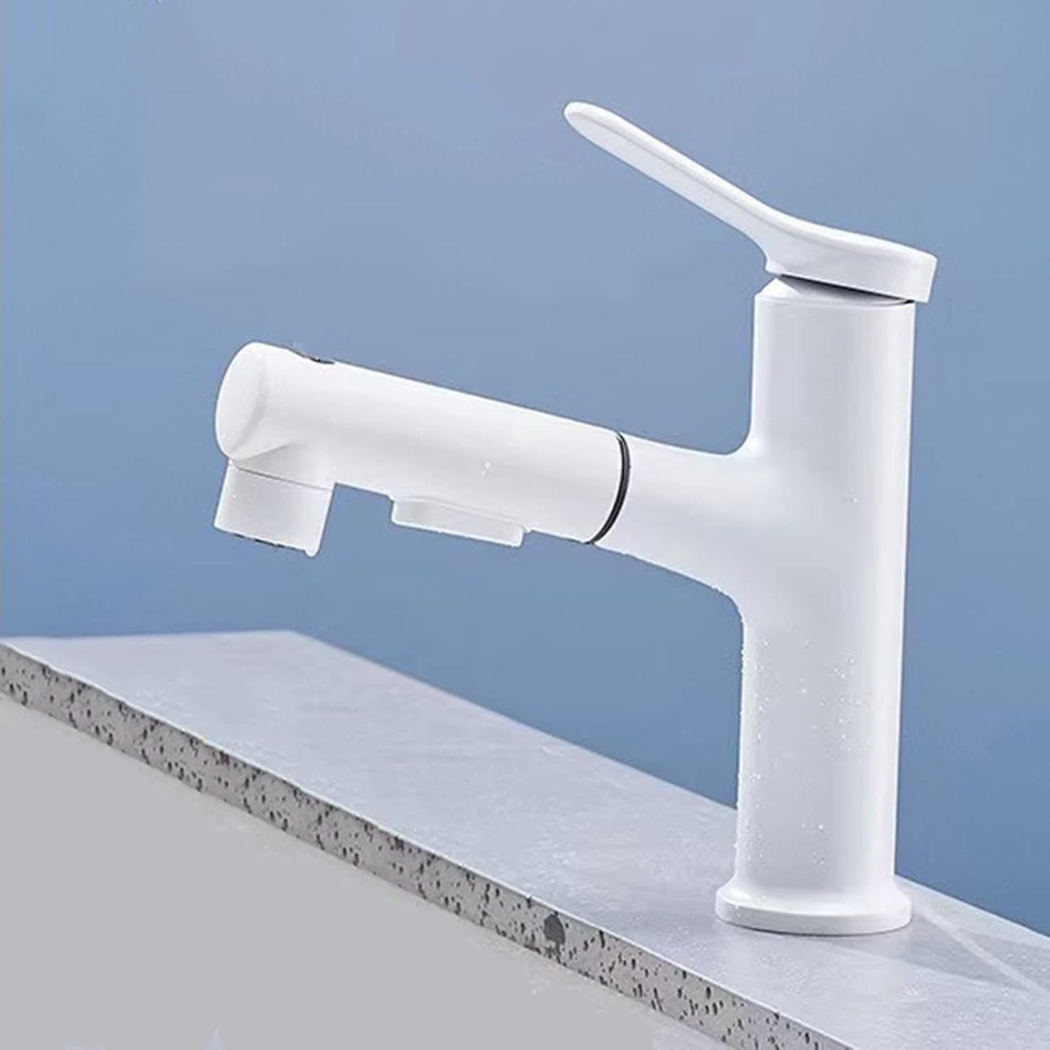Bathroom Pull Out Faucet, Single Hole Bathroom Sink Faucet with 3 Modes ...