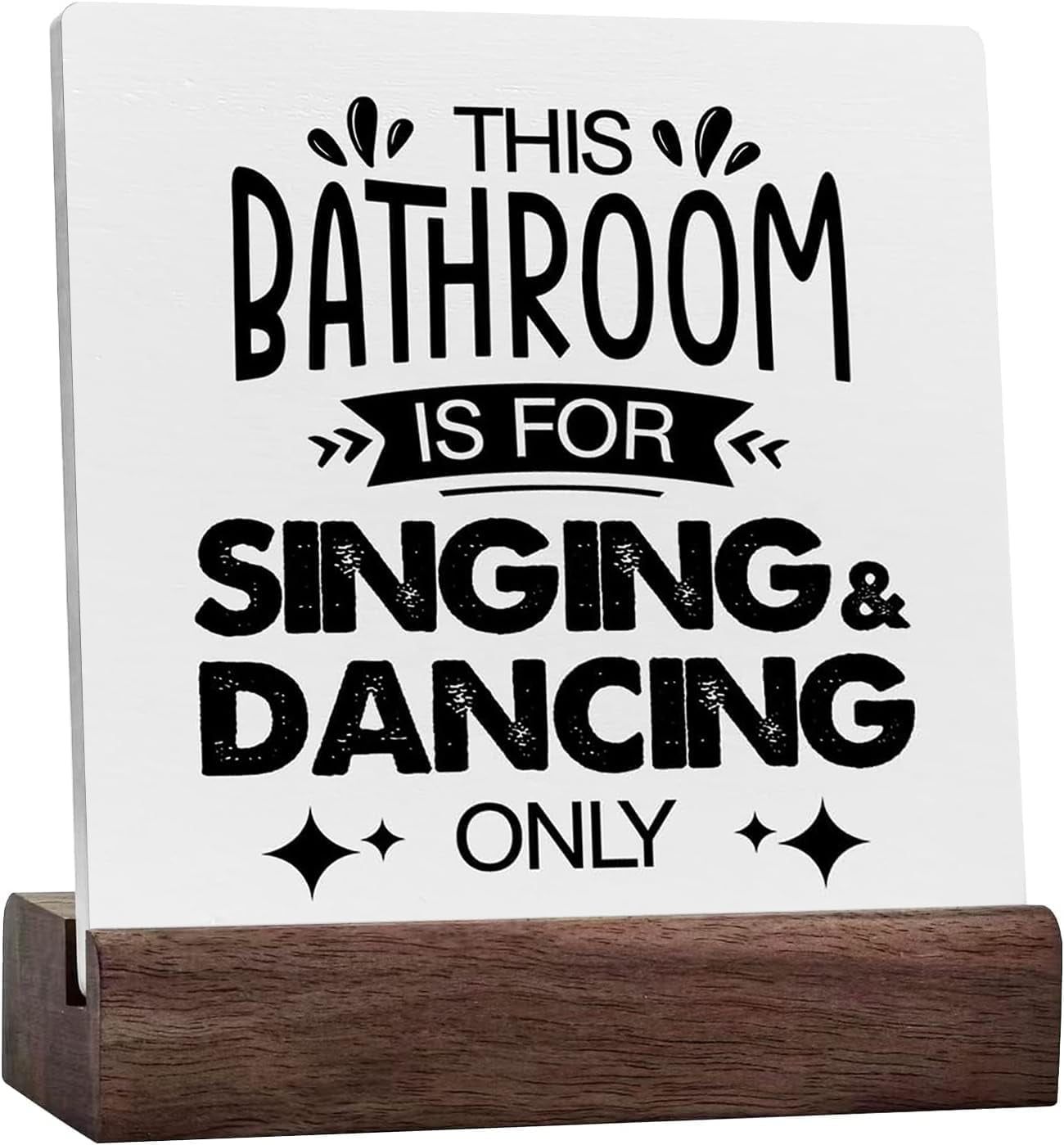 Bathroom Quote Ceramic Table Sign Art Desk Decor This Bathroom is for ...