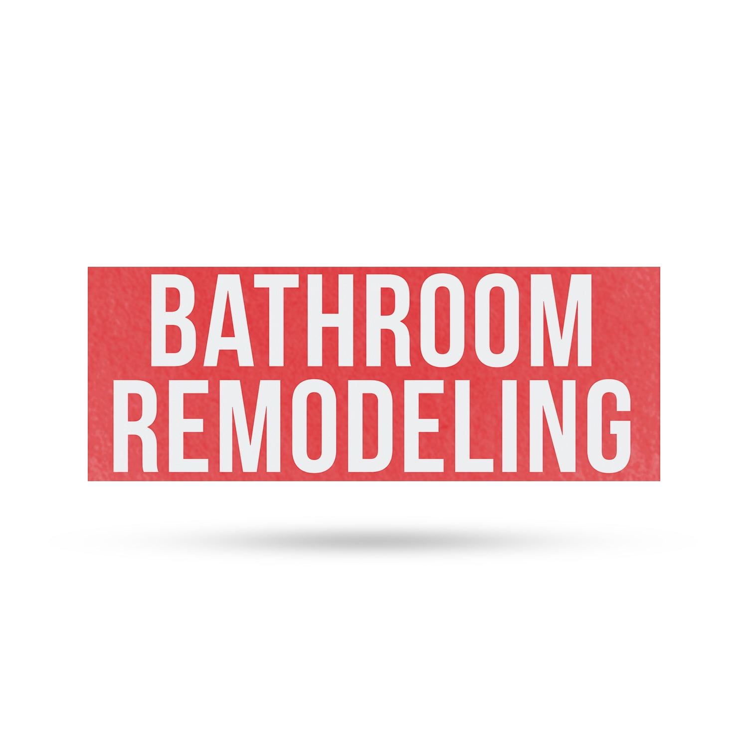 Bathroom Remodeling Vinyl Decal 12 Inch x 5 Inch Weatherproof Heavy ...