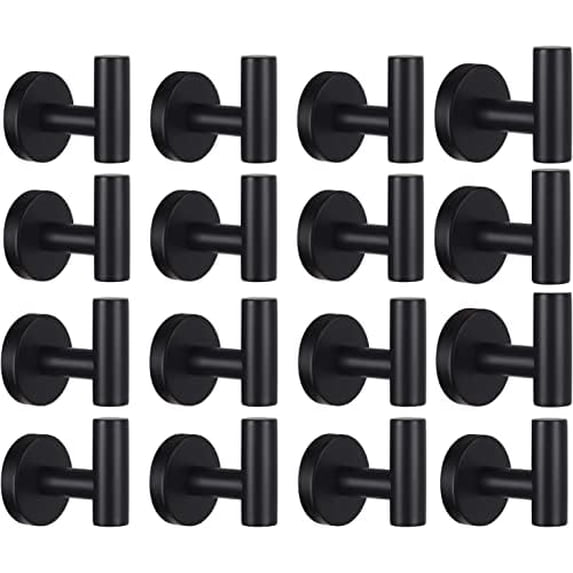 Bathroom Robe Towel Hooks Coat Matte Black Wall Hook Stainless Steel ...