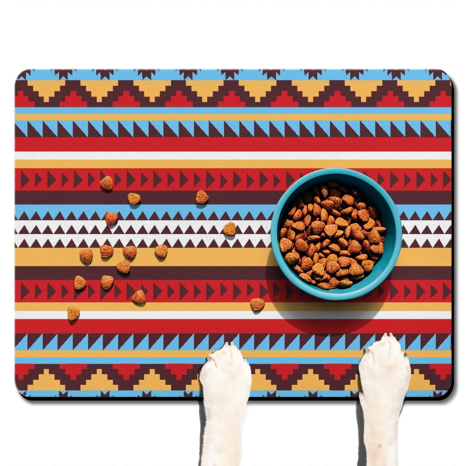 Bathroom Rug Artistic Tribal Style Boho Chic Earthy Vintage Non-Slip ...