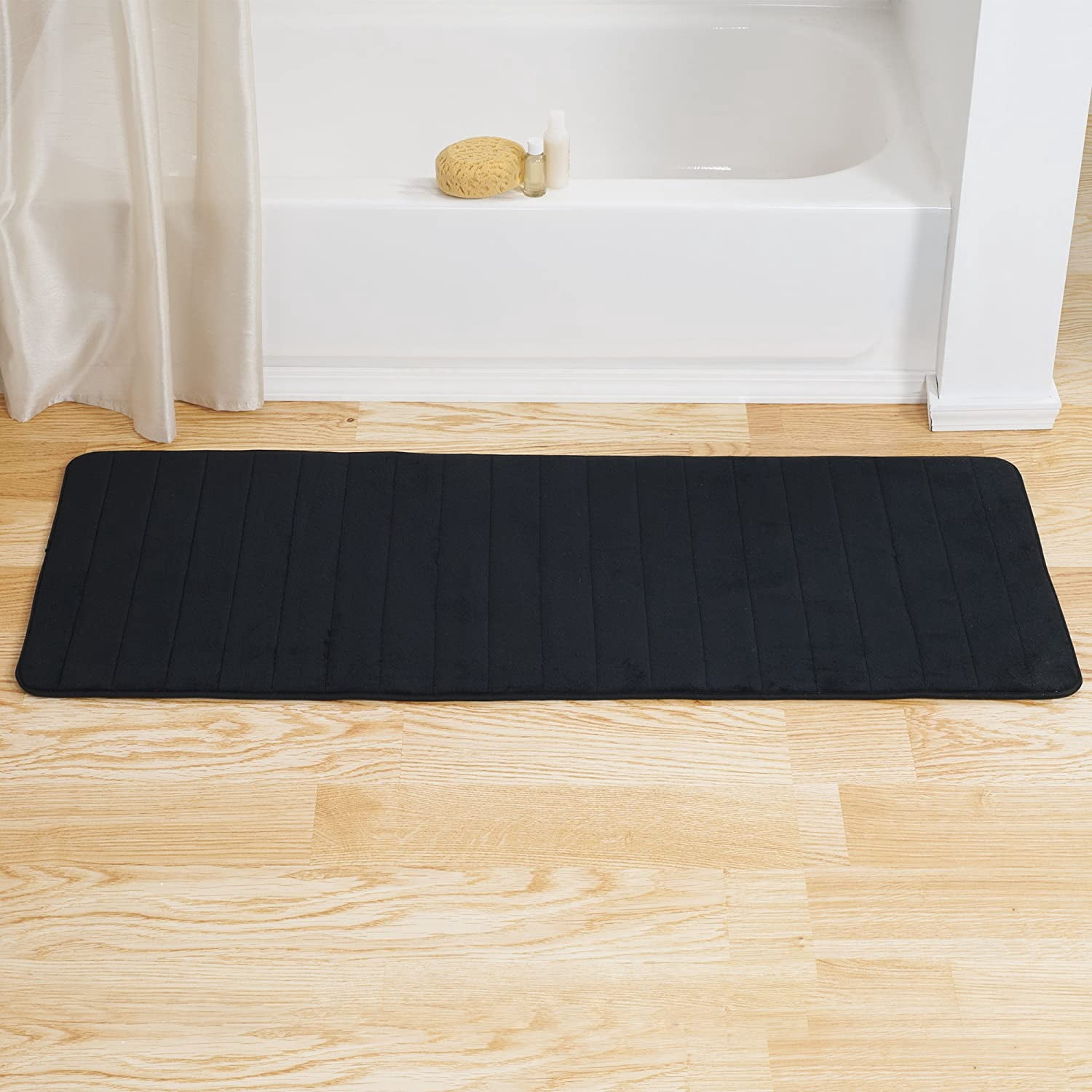 Bathroom Rug - Extra-Long Memory Foam Bath Mat with Nonslip Backing ...