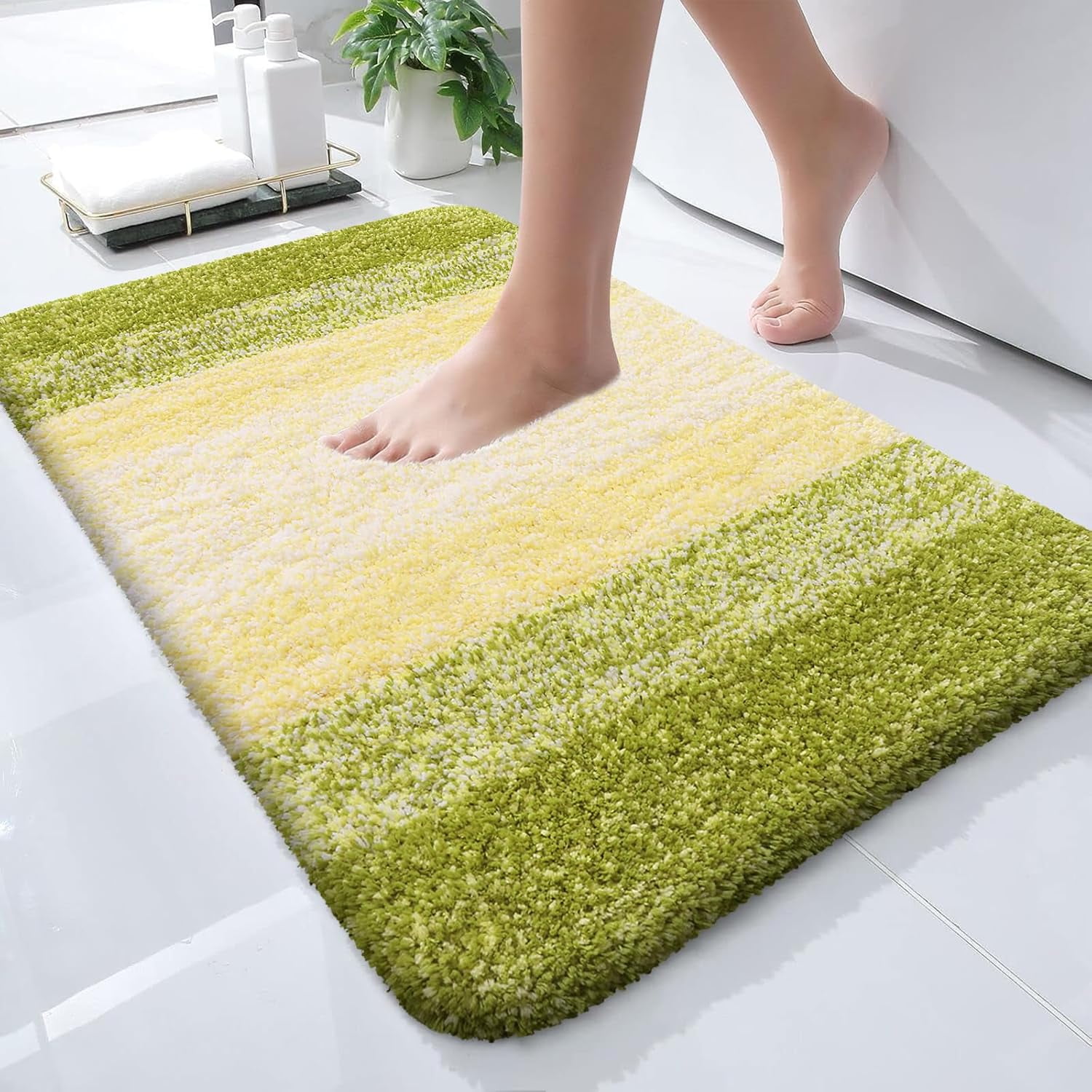 Bathroom Rug Mat 30x20, Extra Soft and Absorbent Microfiber Bath Rugs ...