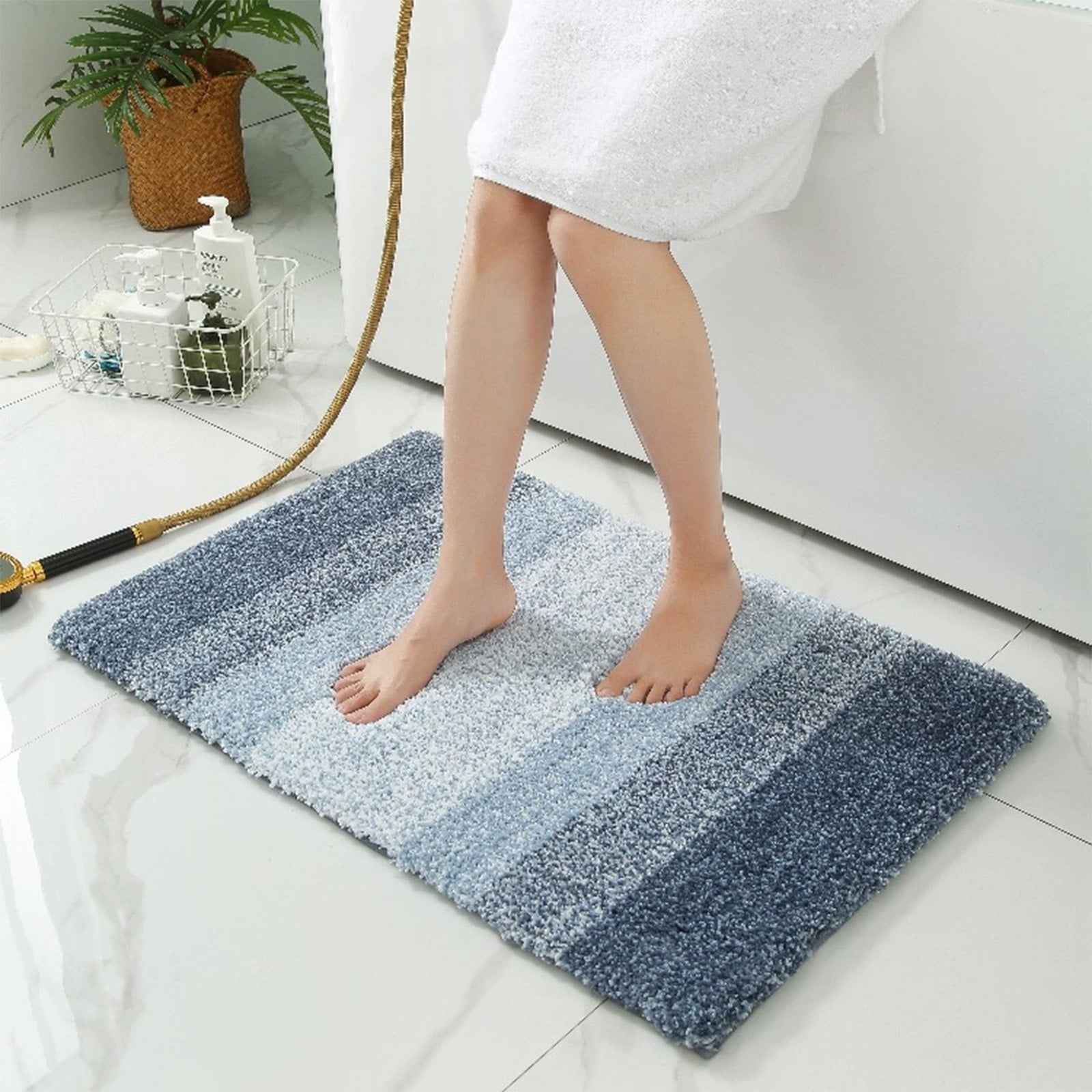 Bathroom Rug Mat, Extra Soft and Absorbent Microfiber Bath Rugs, Non ...