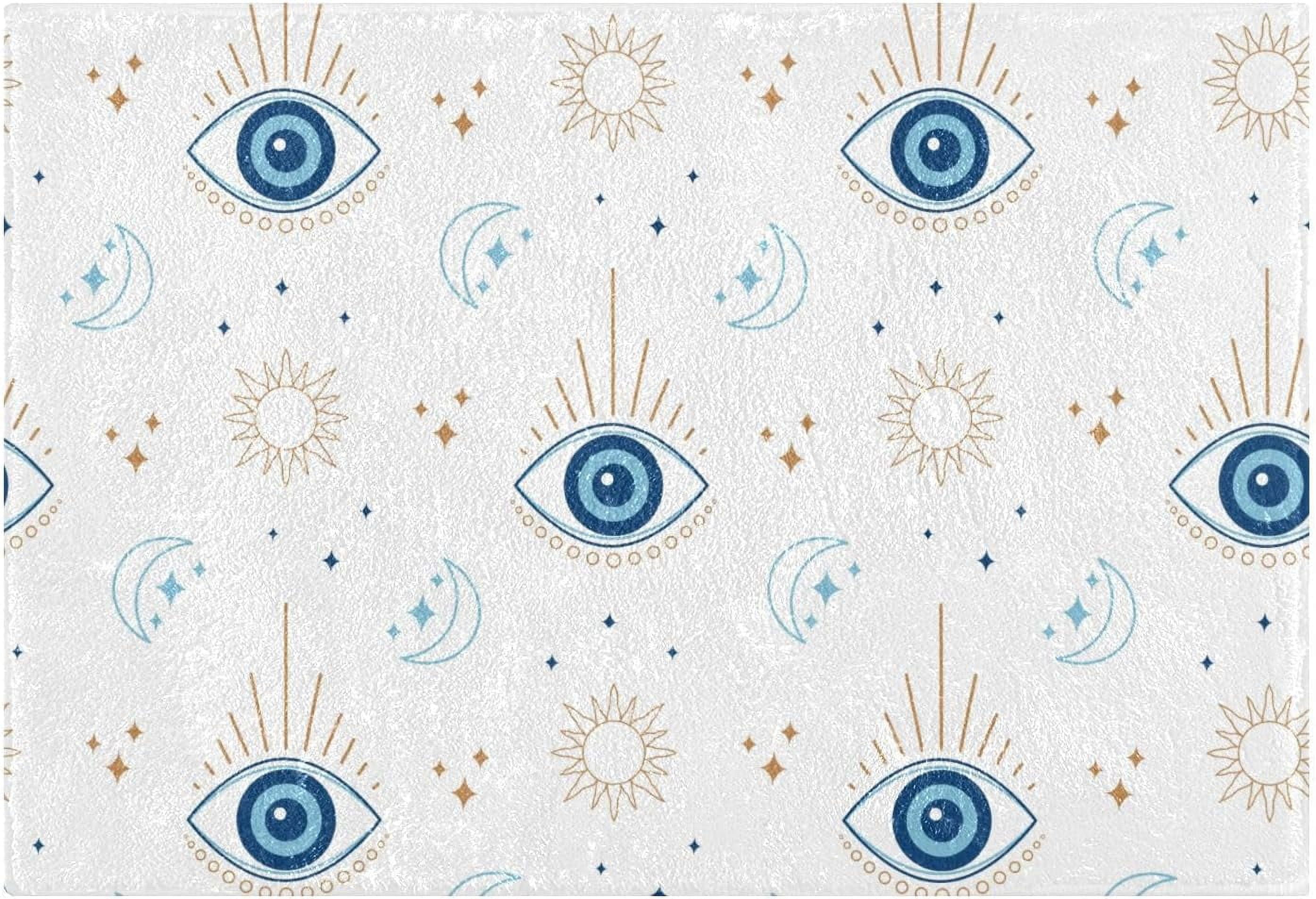 Bathroom Rug Mat Mysterious Eyes Bath Mat Super Soft Absorbent Plush ...