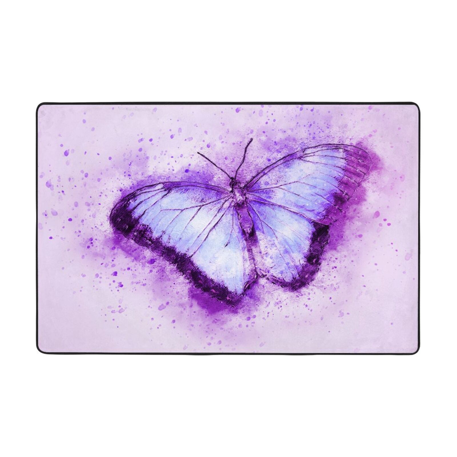 Bathroom Rug Non-Slip Mat, Super Soft Absorbent Bath Mat - Lilac ...