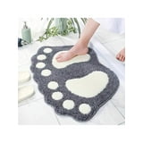 Bathroom Rug Water Absorbent Non-Slip Microfiber Bath Mat, Machine ...
