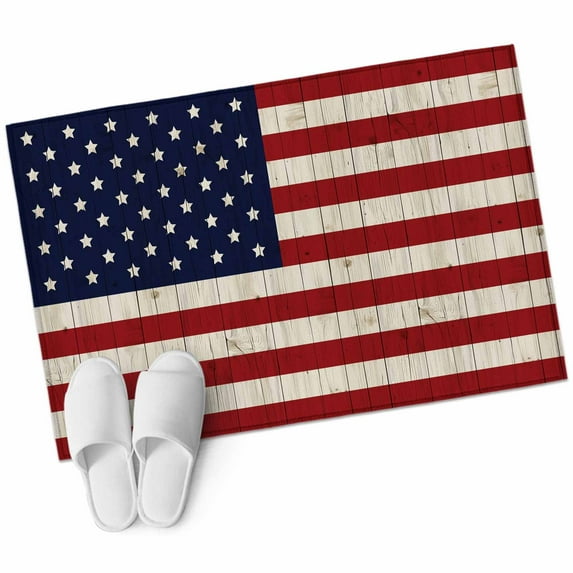 Bathroom Rugs 2x3 Ft, American Flag Non Slip Area Rugs for Kitchen ...