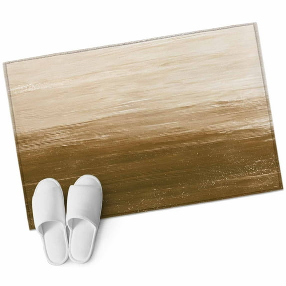 Bathroom Rugs 2x3 Ft, Brown Ombre Non Slip Area Rugs for Kitchen ...
