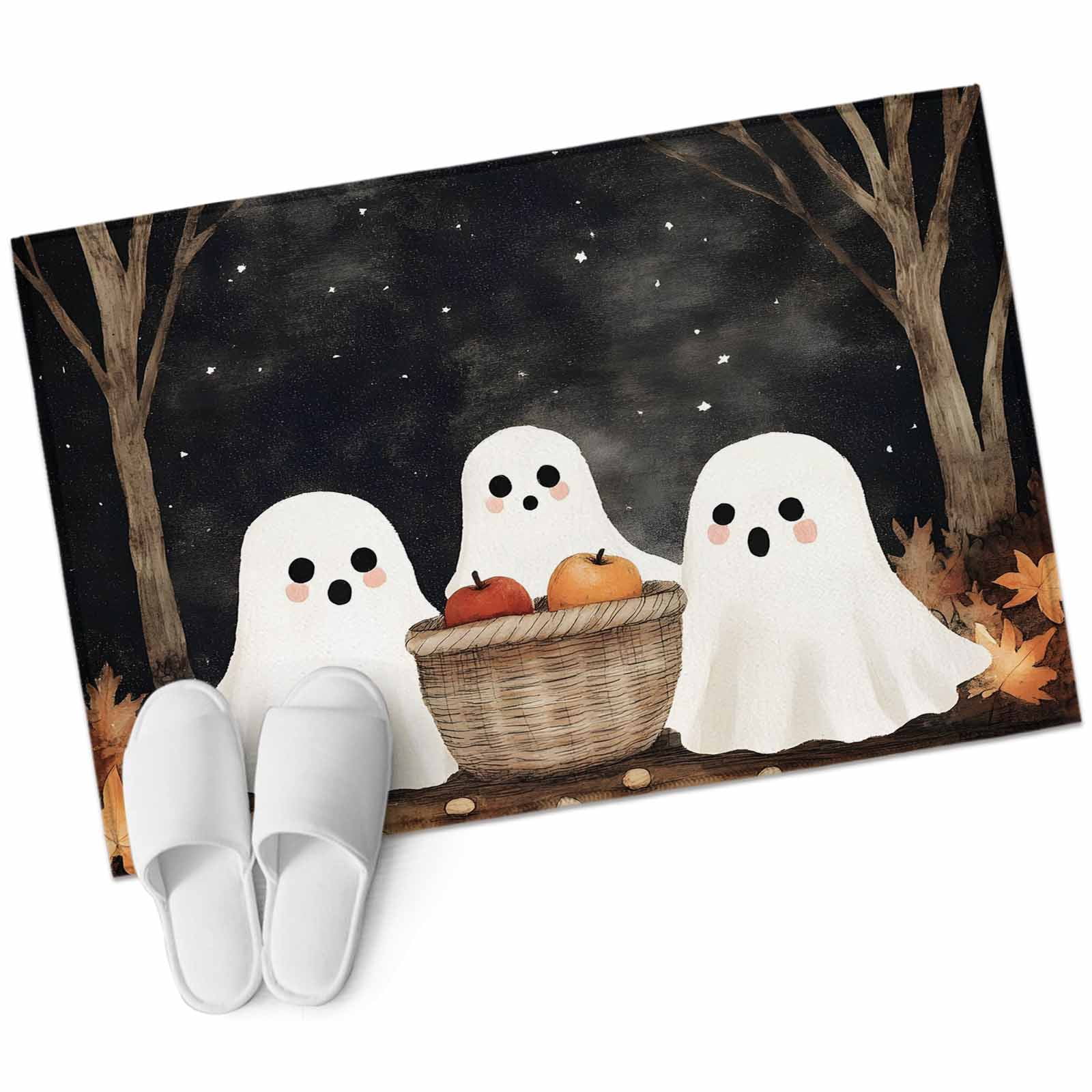 Bathroom Rugs 2x3 Ft, Cute Ghosts Non Slip Area Rugs for Kitchen ...