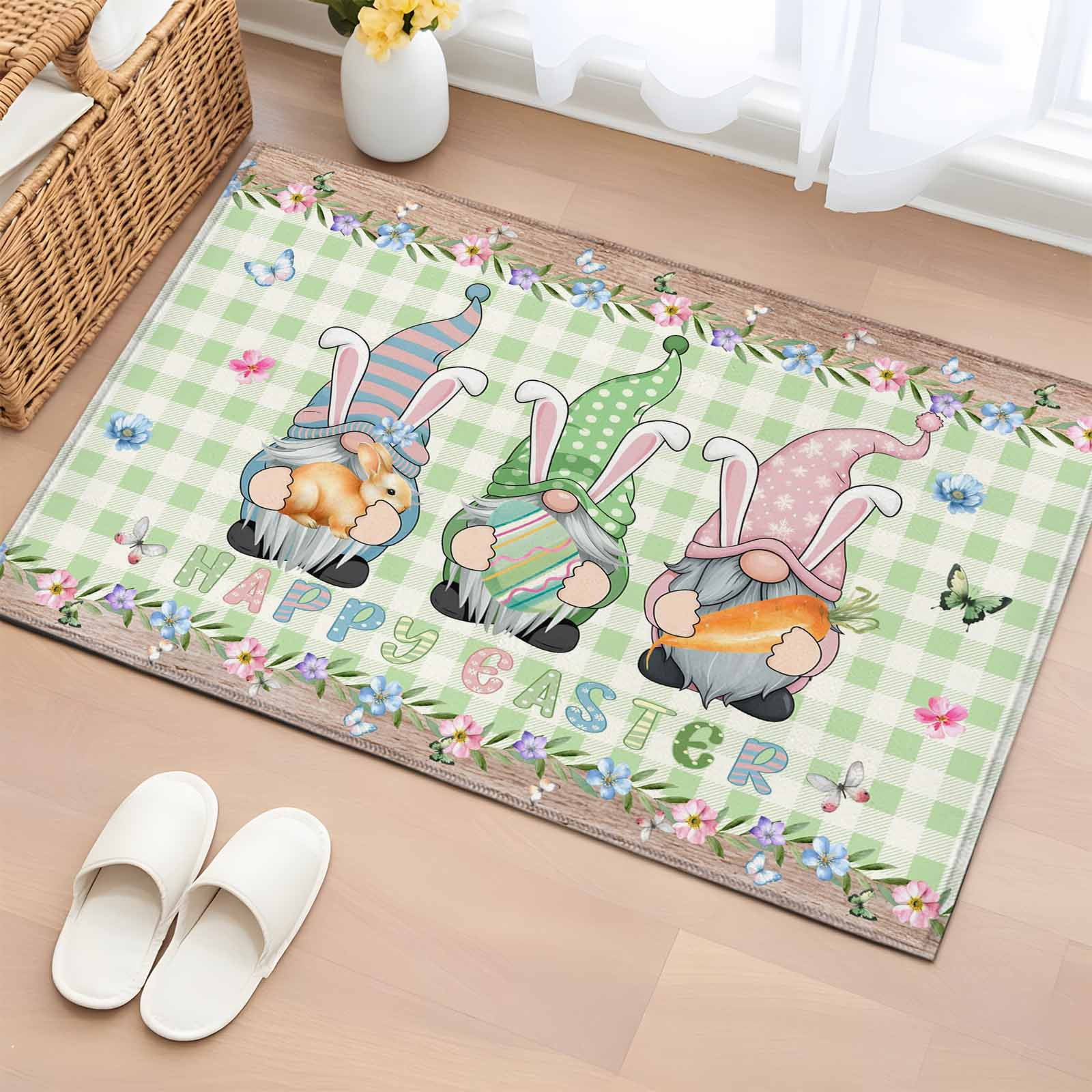 Bathroom Rugs 2x3 Ft, Easter Non Slip Area Rugs for Kitchen Bedroom ...
