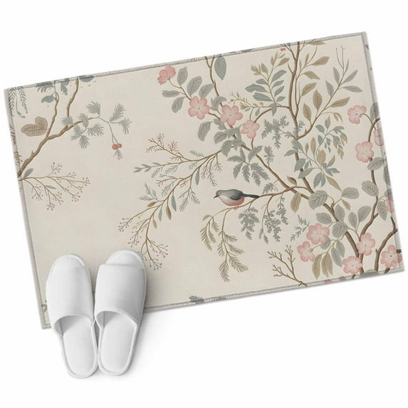 Bathroom Rugs 2x3 Ft, Fall Flower Non Slip Area Rugs for Kitchen ...