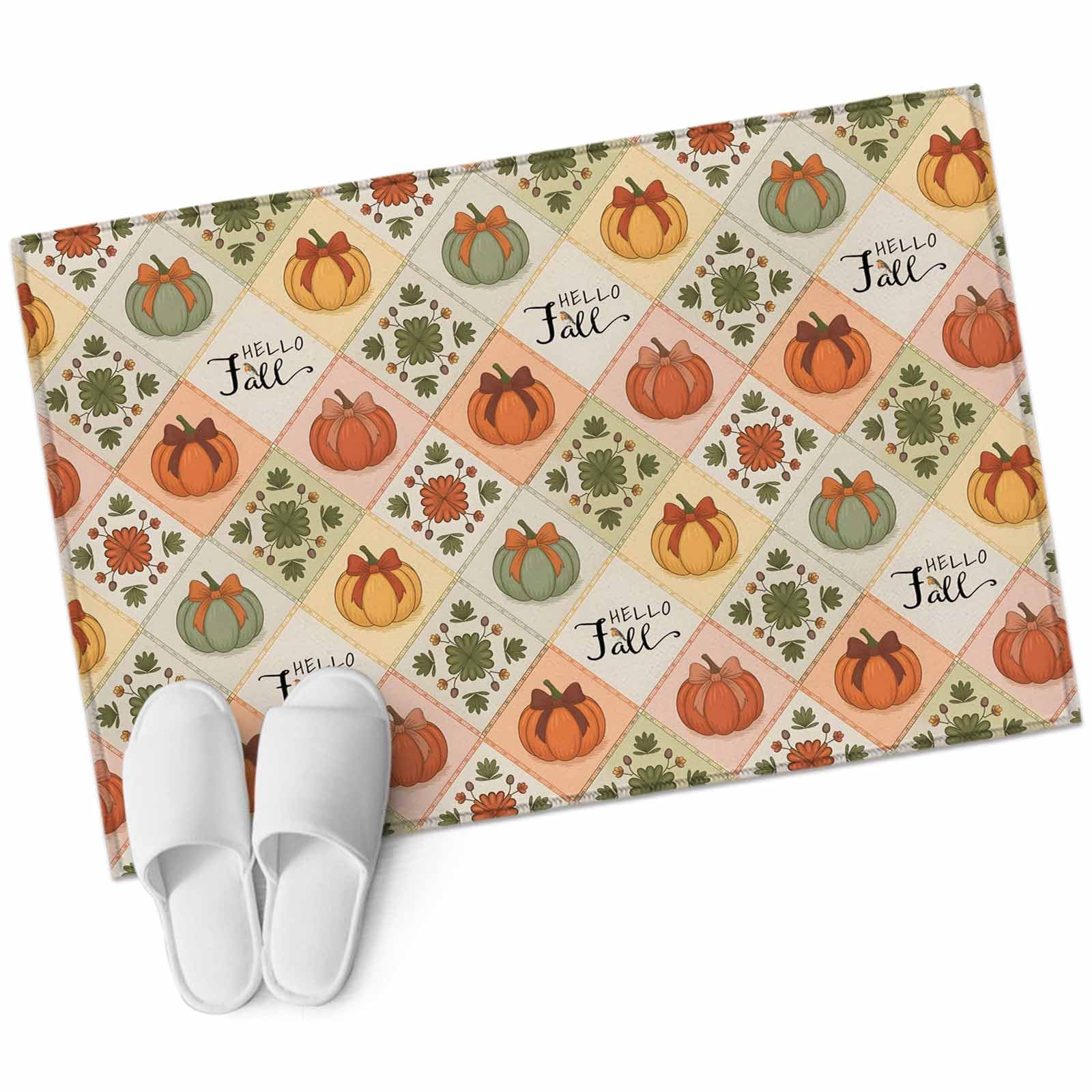 Bathroom Rugs 2x3 Ft, Fall Non Slip Area Rugs for Kitchen Bedroom ...