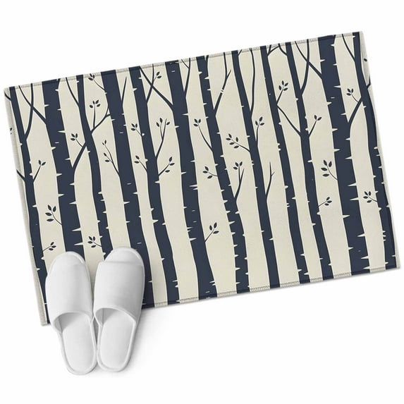 Bathroom Rugs 2x3 Ft, Farmhouse Trees Non Slip Area Rugs for Kitchen ...