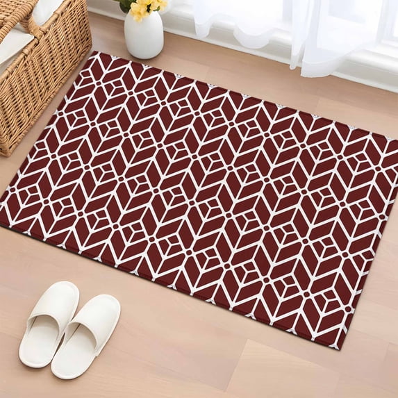 Bathroom Rugs 2x3 Ft, Geometric Non Slip Area Rugs for Kitchen Bedroom ...