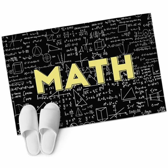 Bathroom Rugs 2x3 Ft, Mathematics Formulas Non Slip Area Rugs for ...
