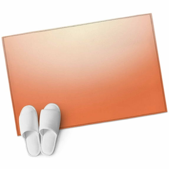 Bathroom Rugs 2x3 Ft, Orange Ombre Non Slip Area Rugs for Kitchen ...