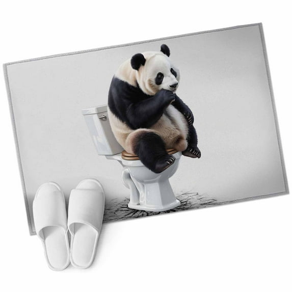 Bathroom Rugs 2x3 Ft, Panda Non Slip Area Rugs for Kitchen Bedroom ...