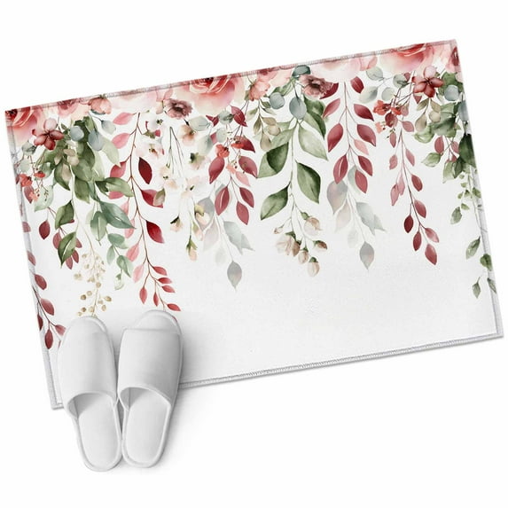 Bathroom Rugs 2x3 Ft, Pink Valentine's Day Non Slip Area Rugs for ...