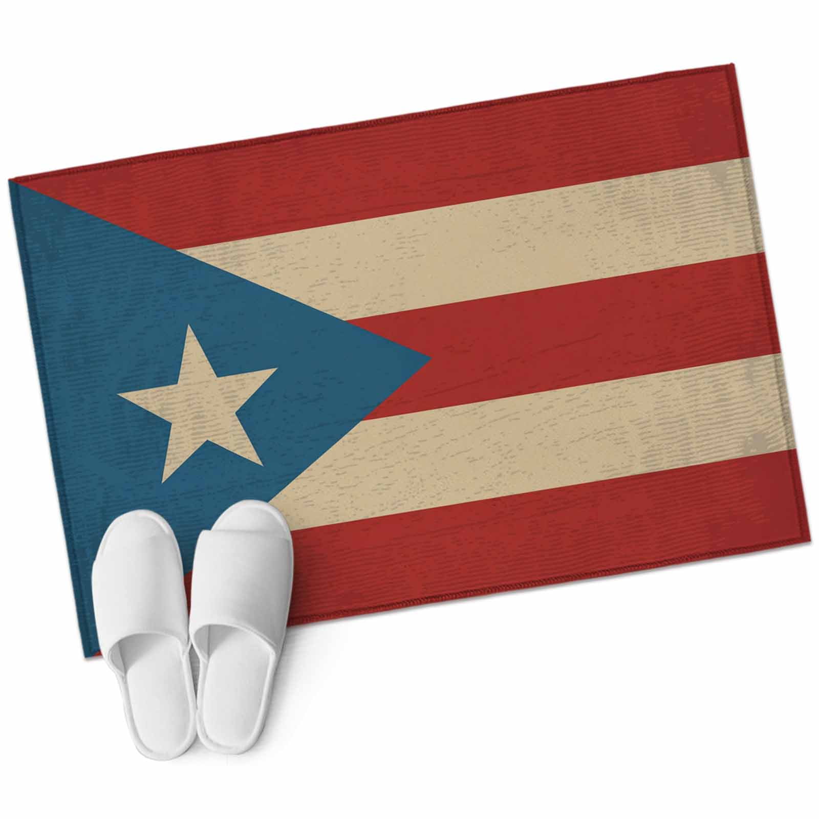 Bathroom Rugs 2x3 Ft, Puerto Rico Flag Non Slip Area Rugs for Kitchen ...