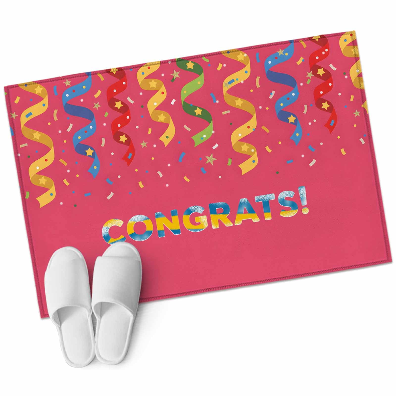 Bathroom Rugs 2x3 Ft, Red Graduation Season Non Slip Area Rugs for ...