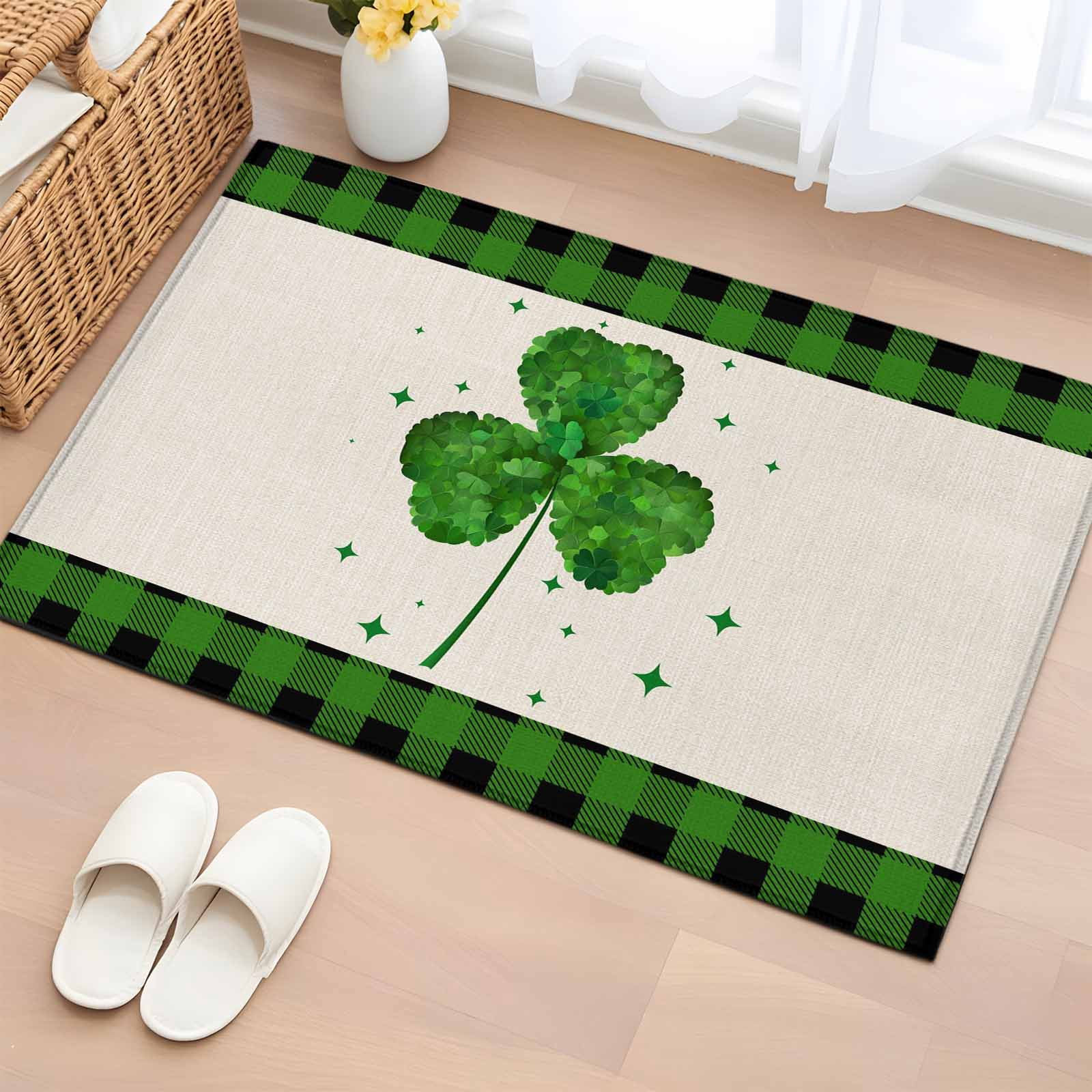 Bathroom Rugs 2x3 Ft, St. Patrick's Day Non Slip Area Rugs for Kitchen ...