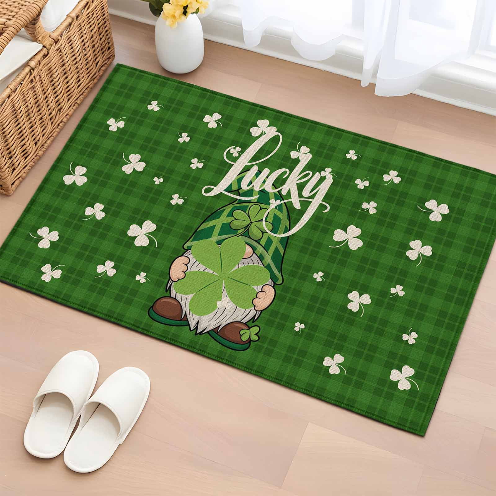 Bathroom Rugs 2x3 Ft, St. Patrick's Day Non Slip Area Rugs for Kitchen ...
