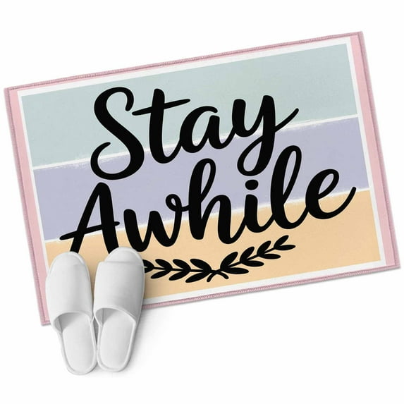 Bathroom Rugs 2x3 Ft, Stay Awhile Non Slip Area Rugs for Kitchen ...