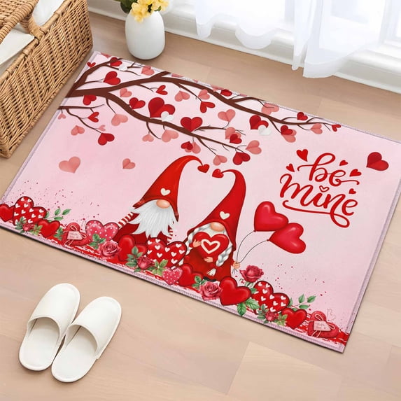 Bathroom Rugs 2x3 Ft, Valentine's Day Non Slip Area Rugs for Kitchen ...