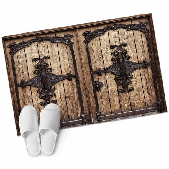 Bathroom Rugs 2x3 Ft, Vintage Doors Non Slip Area Rugs for Kitchen ...