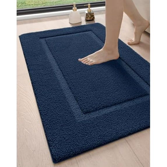 Bathroom Rugs 43x24, Washable Non Slip Bath Mat for Shower Floor ...