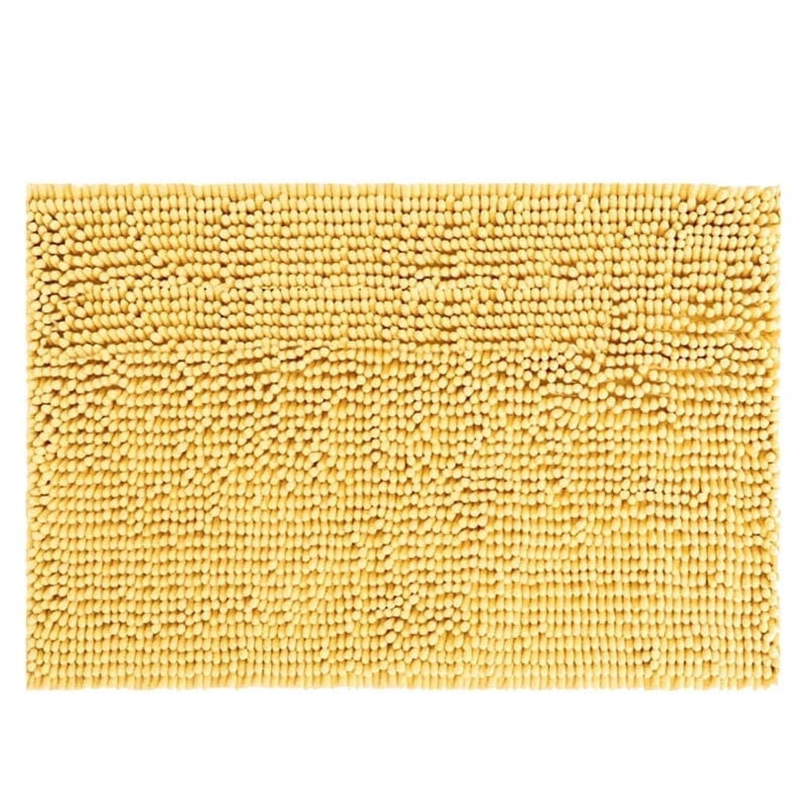 TJOUL Bathroom Rugs, Chenille Noodle Bath Mat, Large Plush Microfiber ...