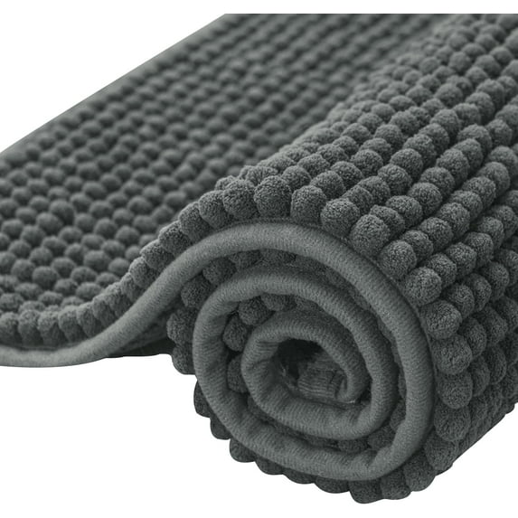 Bathroom Rugs Chenille Bath Rug Soft Short Plush Bath Mat Soft Shower ...