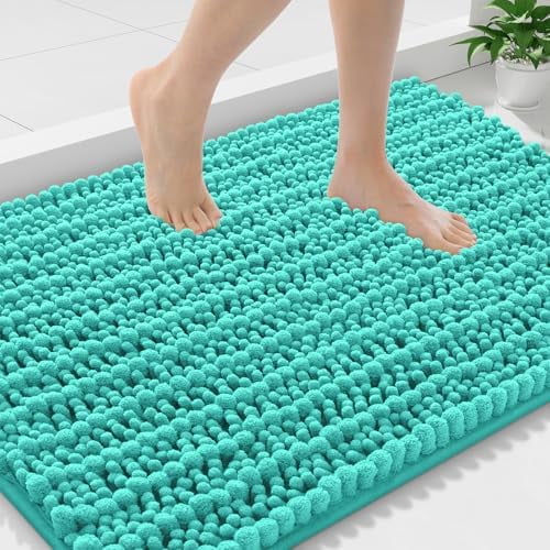 Bathroom Rugs Mat 36x24, Extra Soft Absorbent Chenille Bath Rugs, Non ...