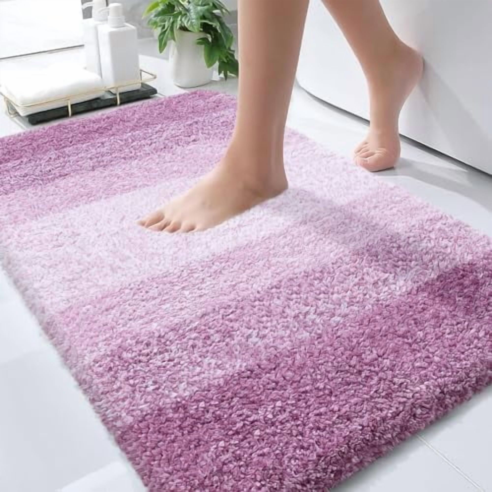 Bathroom Rugs Mat 36x24, Extra Soft Absorbent Microfiber Bath Rugs ...