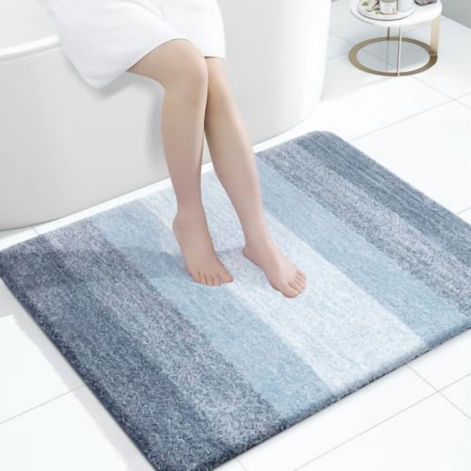 Bathroom Rugs Mat 40x32, Extra Soft Absorbent Microfiber Bath Rugs ...