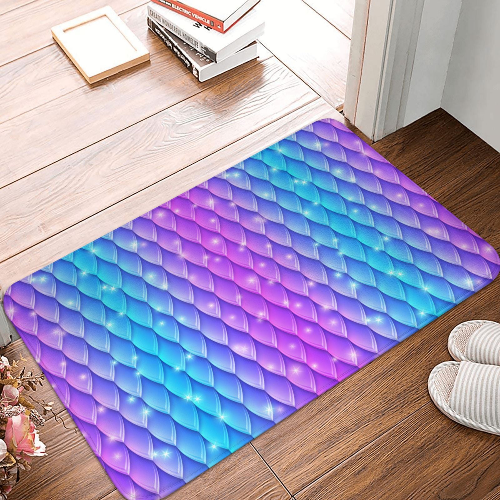 Bathroom Rugs Mat - Dragon Skin Fish Scale Entryway Indoor Door Mat ...