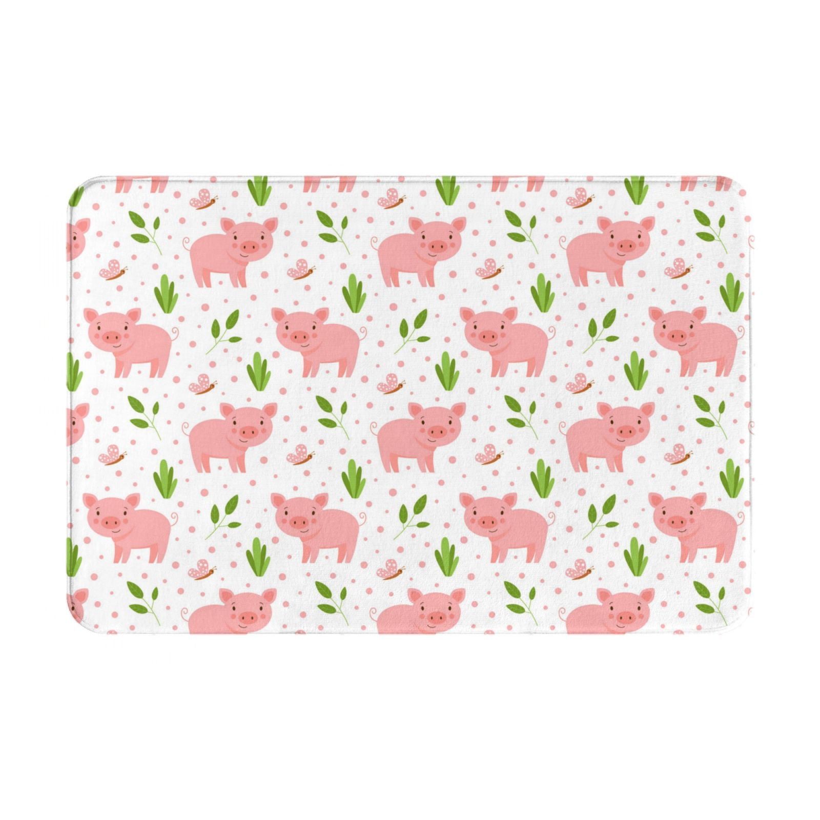 Bathroom Rugs Mat, Funny Little Pigs Non Slip Bath Kitchen Mat for ...