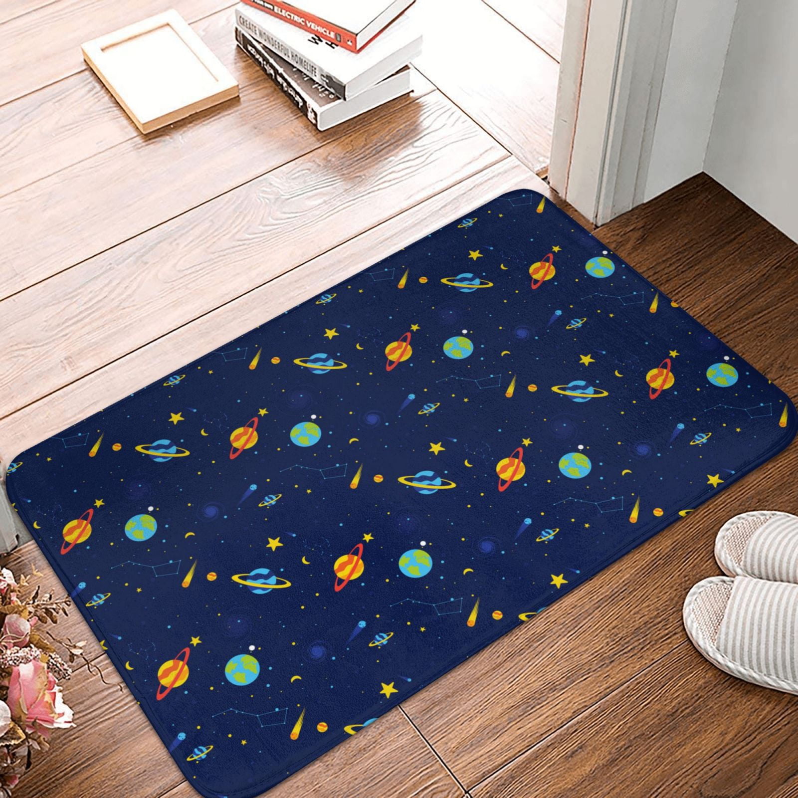 Bathroom Rugs Mat - Space Galaxy Entryway Indoor Door Mat Kitchen ...