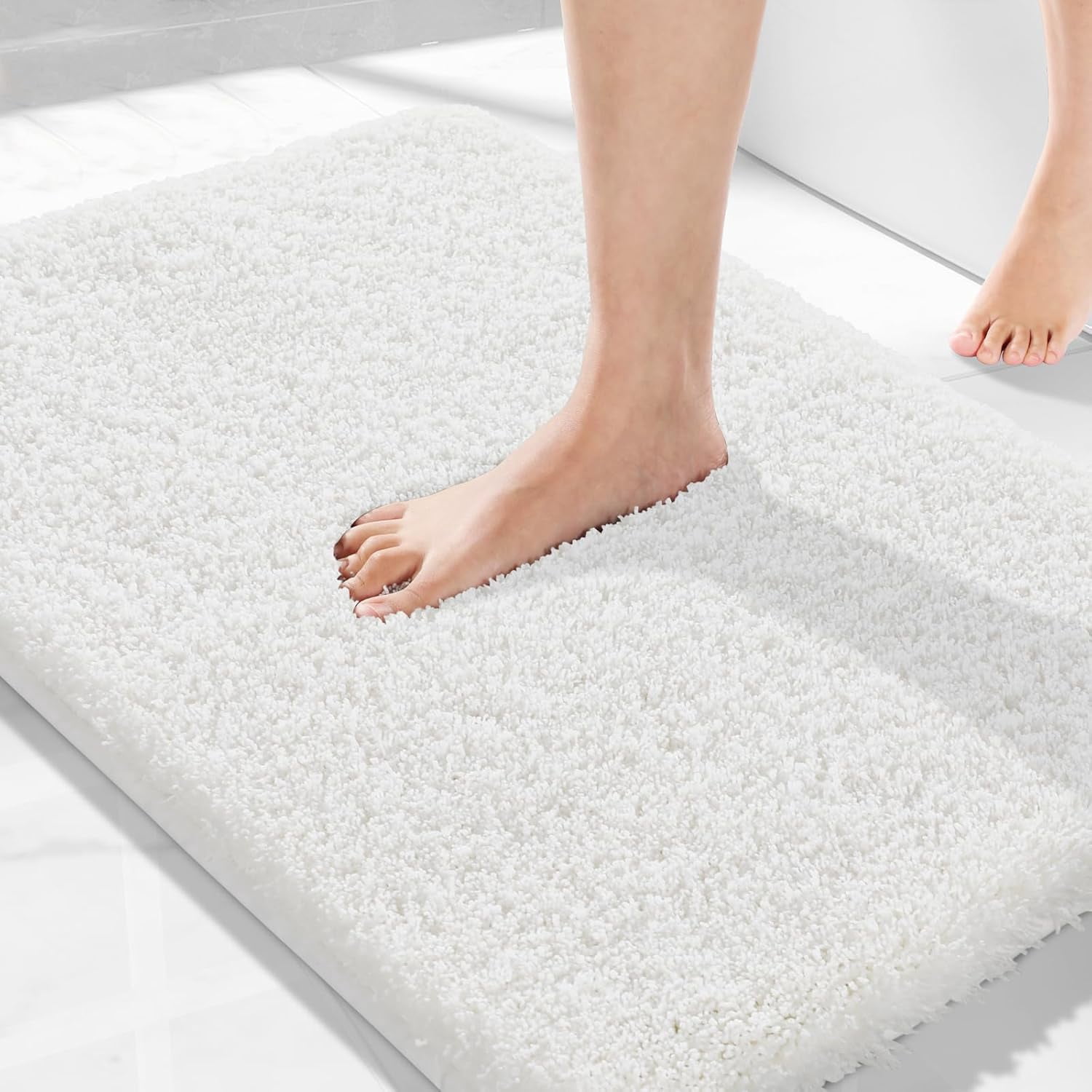 Bathroom Rugs Non Slip Washable 32x20, Ultra Soft and Water Absorbent ...