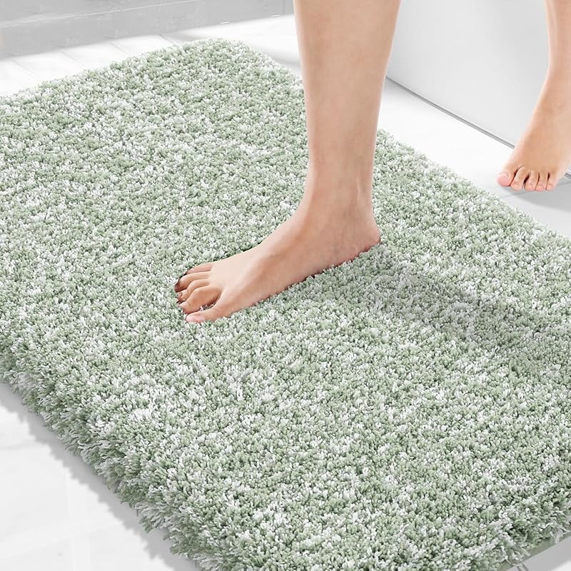 Bathroom Rugs Non Slip Washable 36x24, Ultra Soft and Water Absorbent ...