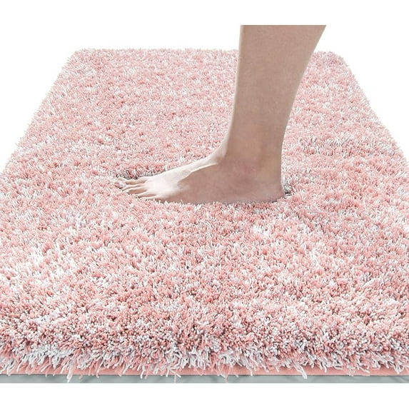 Bathroom Rugs Non Slip Washable 36x24, Ultra Soft and Water Absorbent ...