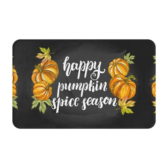 Bathroom Rugs Non Slip Washable - Autumn Harvest Pumpkins Kitchen Mats ...