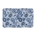 Bathroom Rugs Non Slip Washable - Blue Paisley Pattern Vintage Kitchen ...