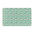 Bathroom Rugs Non Slip Washable - Cartoon Cute Corgi Dog Green Kitchen ...