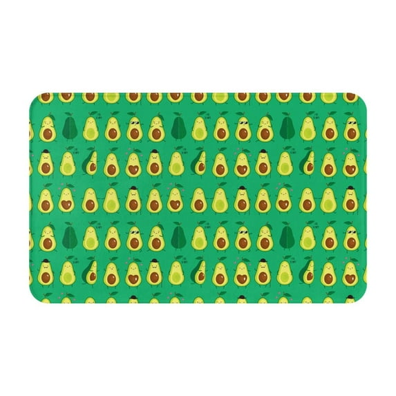 Bathroom Rugs Non Slip Washable - Cartoon Fruit 1 Kitchen Mats for ...